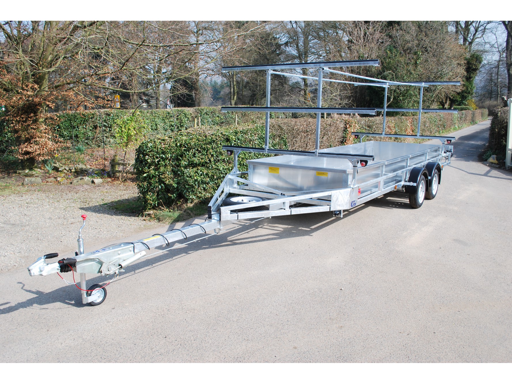 Motiv Trailers | TC 1200 ET 2x9 Rowing Boat Trailer Regatta Club