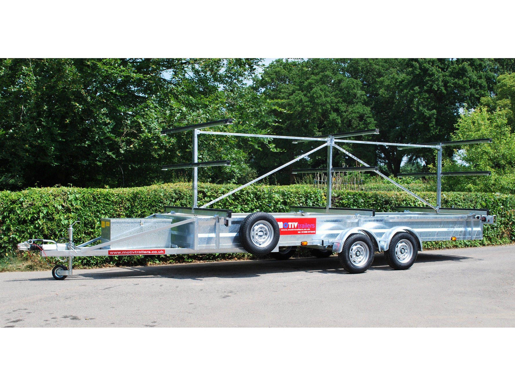 Motiv Trailers | TC 2000 3x12 Centre Post Rowing Boat Trailer