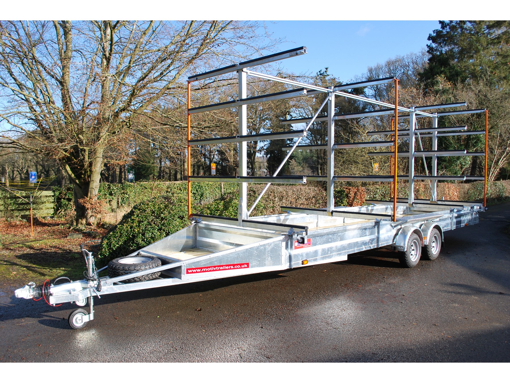 Motiv Trailers |MT1665 RB 4x20 Centre Post Rowing Boat Trailer